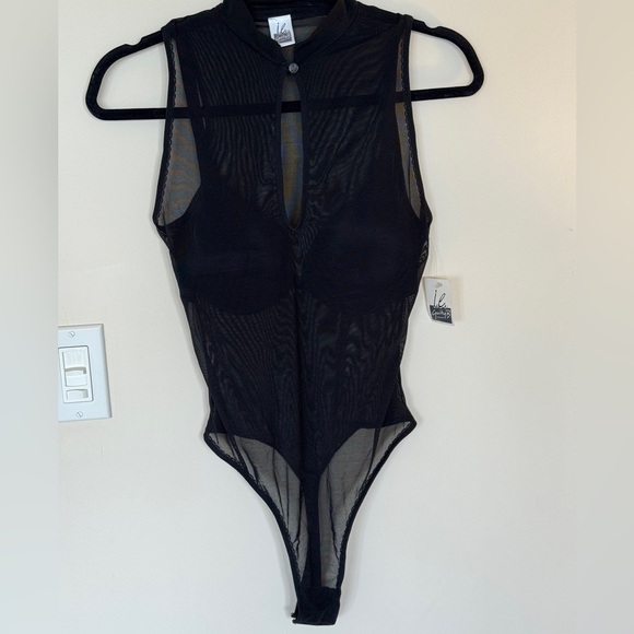 Guity B | Intimates & Sleepwear | Elegant Black Sheer Bodysuit By Guity ...